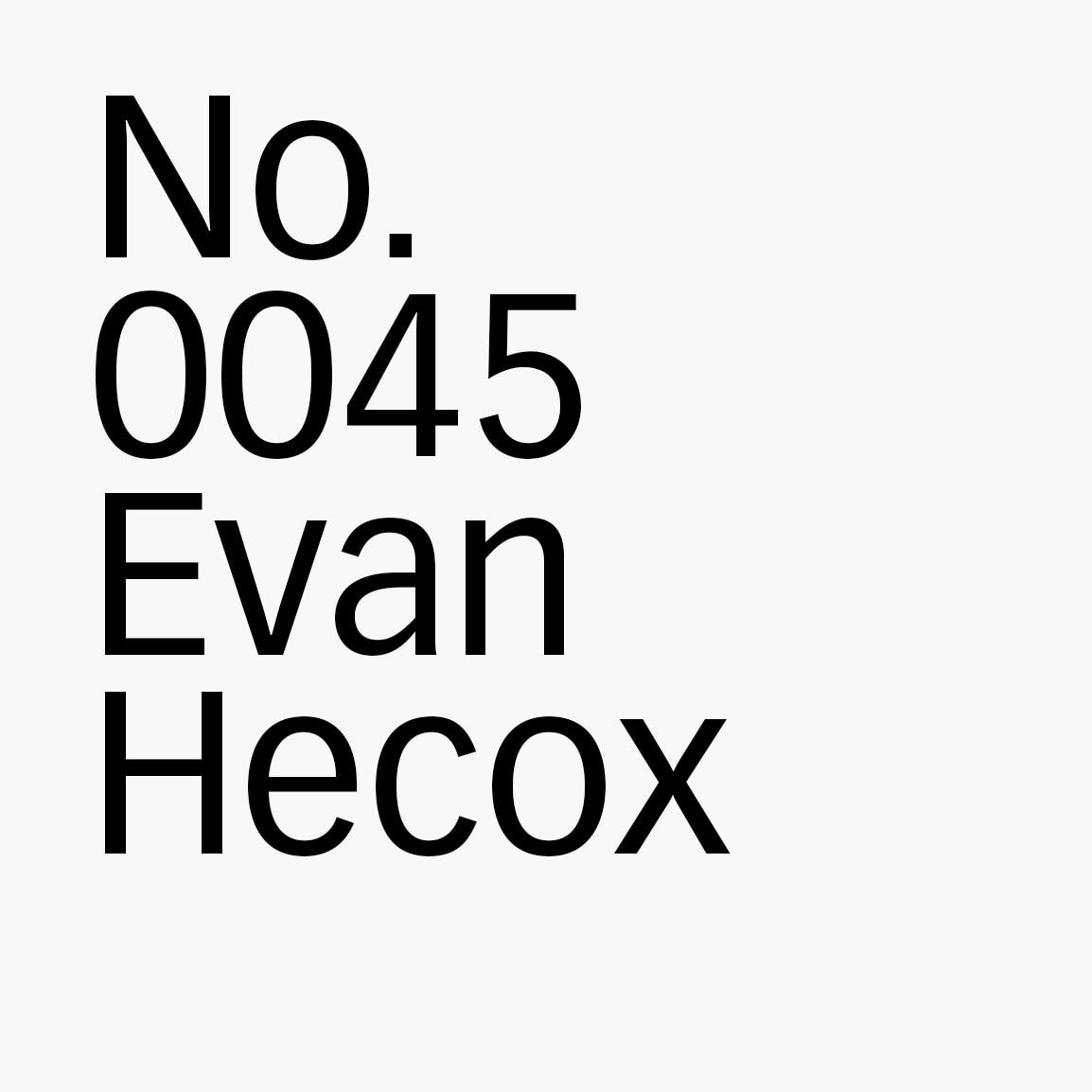 evan hecox font